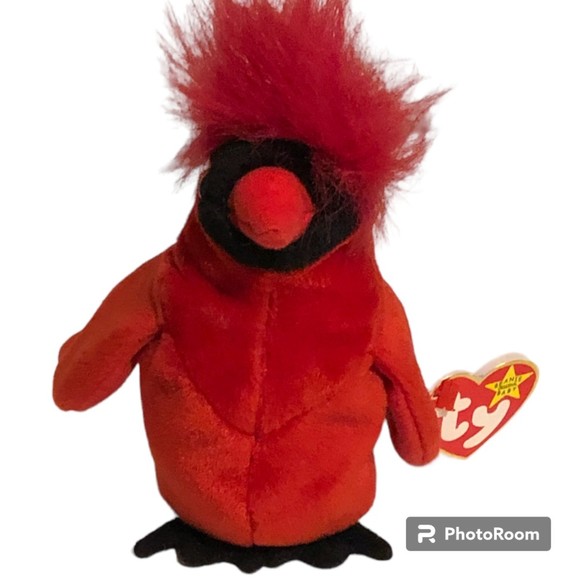 Ty | Accents | Ty Beanie Baby Mac The Cardinal Vintage Rare 998 Nwt ...
